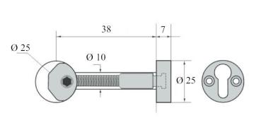 Edelstahl Geländer Sellon24 - Geländerbauteile - ZipBolt Slipfix 13.801 ...